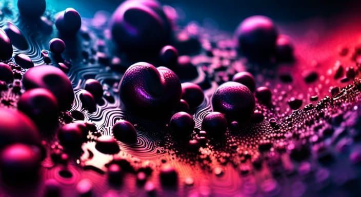 Macro hyper dark realistic photography, short frame, acetate render ...
