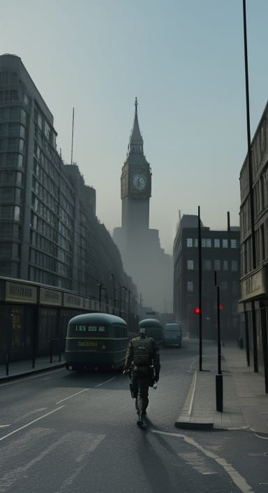 Fallout London - Post-Apocalyptic London in Cyberpunk Style