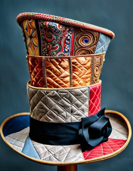 Patchwork TOPHAT! - AI Generated Artwork - NightCafe Creator