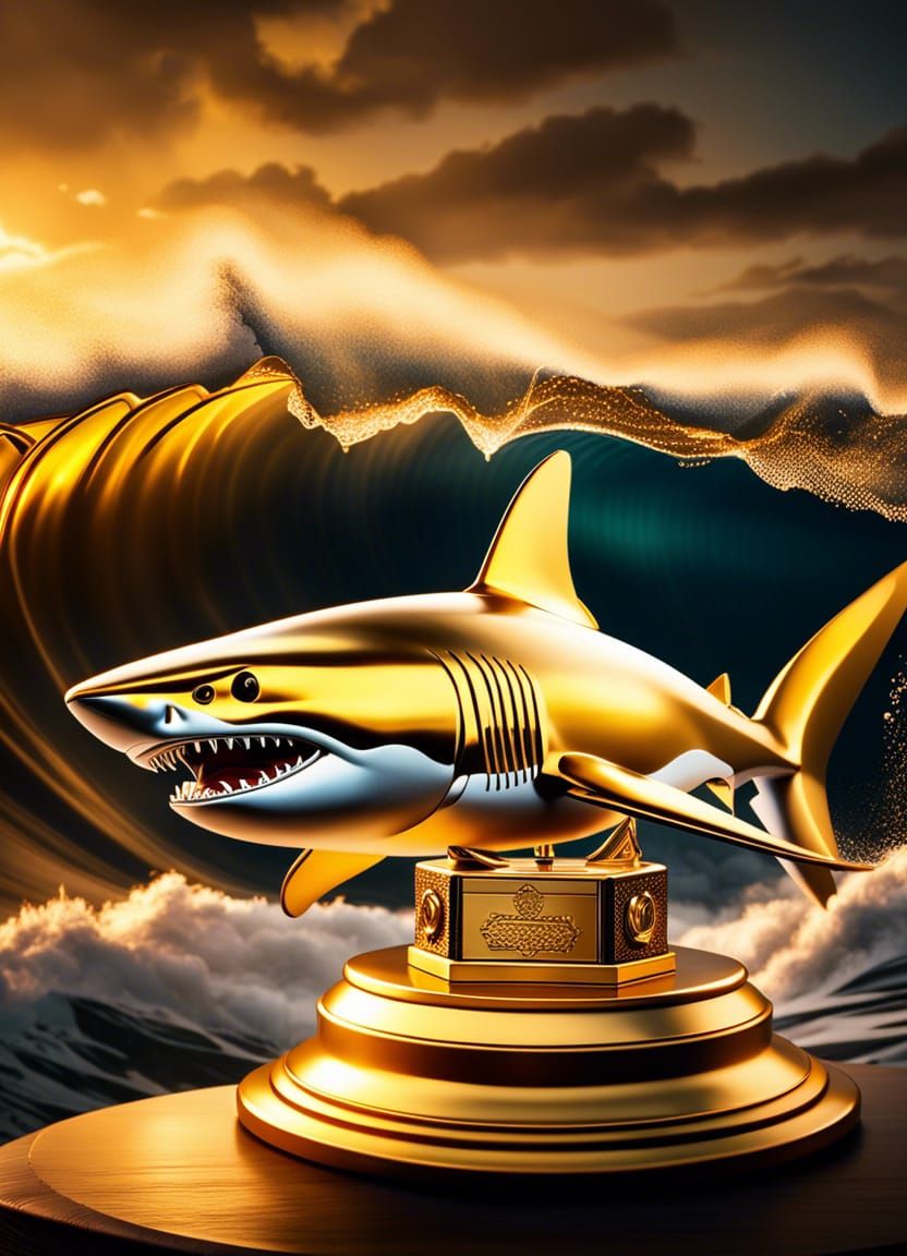Golden Shark Trophy! - AI Generated Artwork - NightCafe Creator