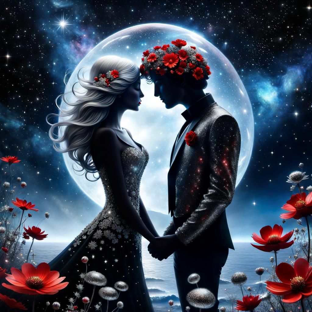 Falling in love - AI Generated Artwork - NightCafe Creator