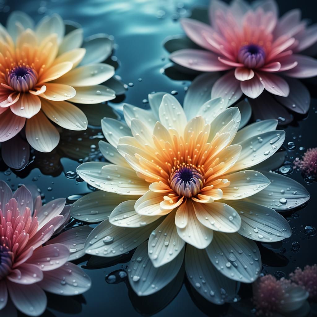 Dewy Bloom V4 - AI Generated Artwork - NightCafe Creator