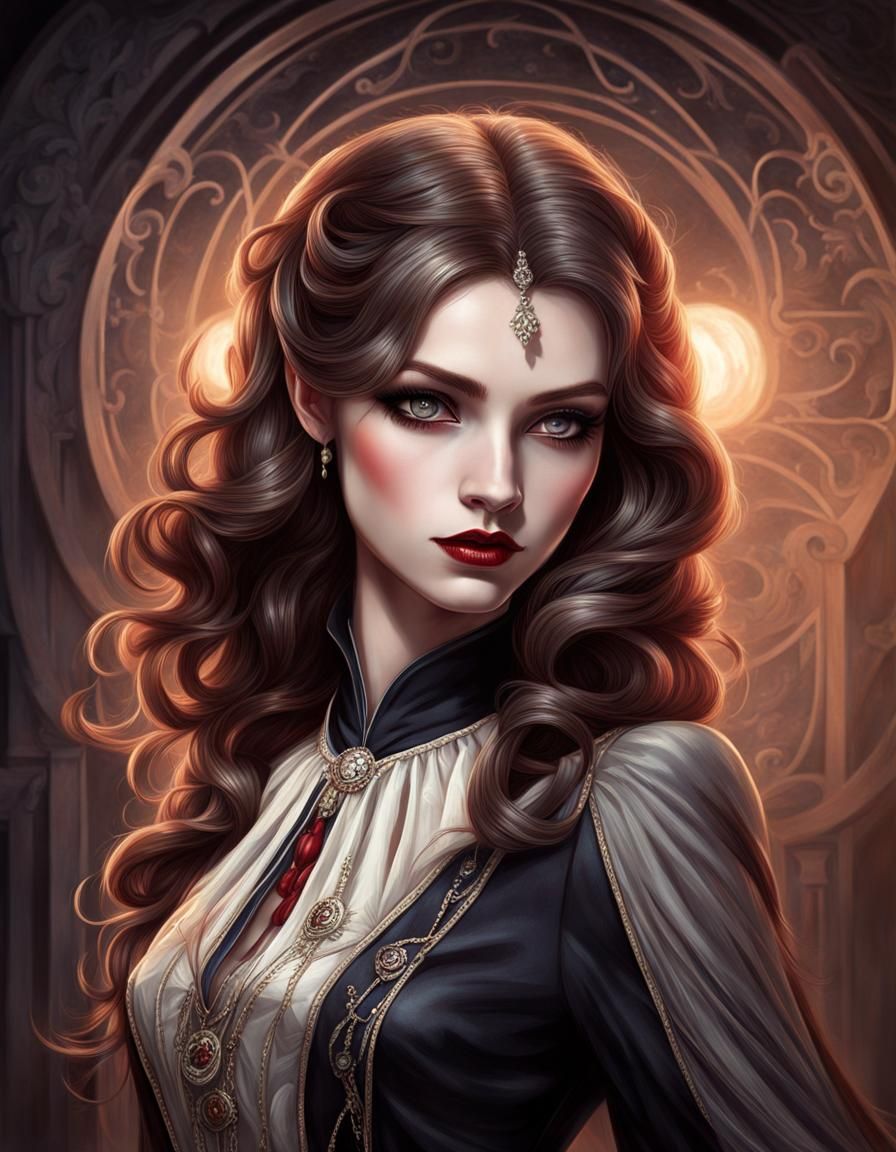 beautiful vampire - AI Generated Artwork - NightCafe Creator