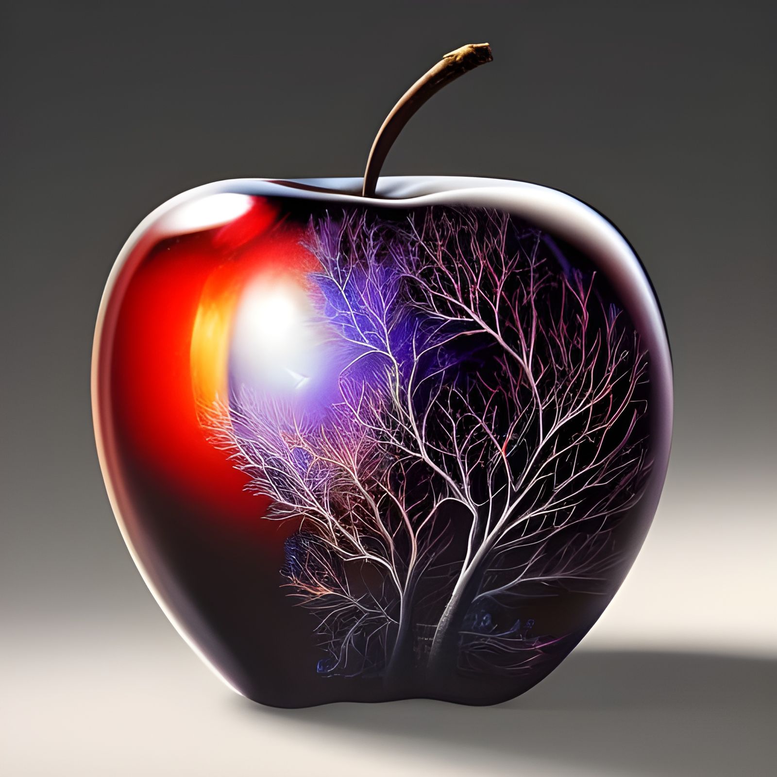 Painted apple - AI Generated Artwork - NightCafe Creator
