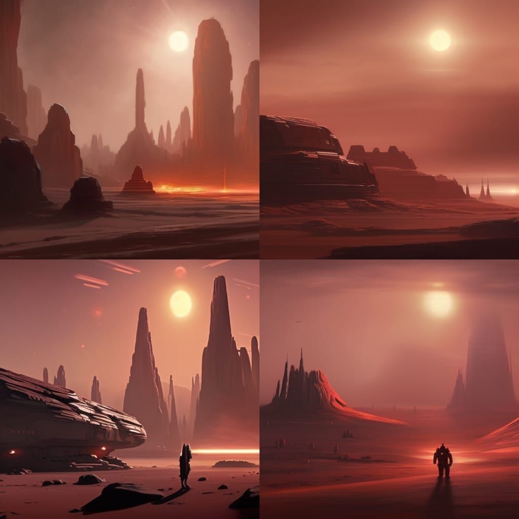 Star Wars Mars Colony - AI Generated Artwork - NightCafe Creator