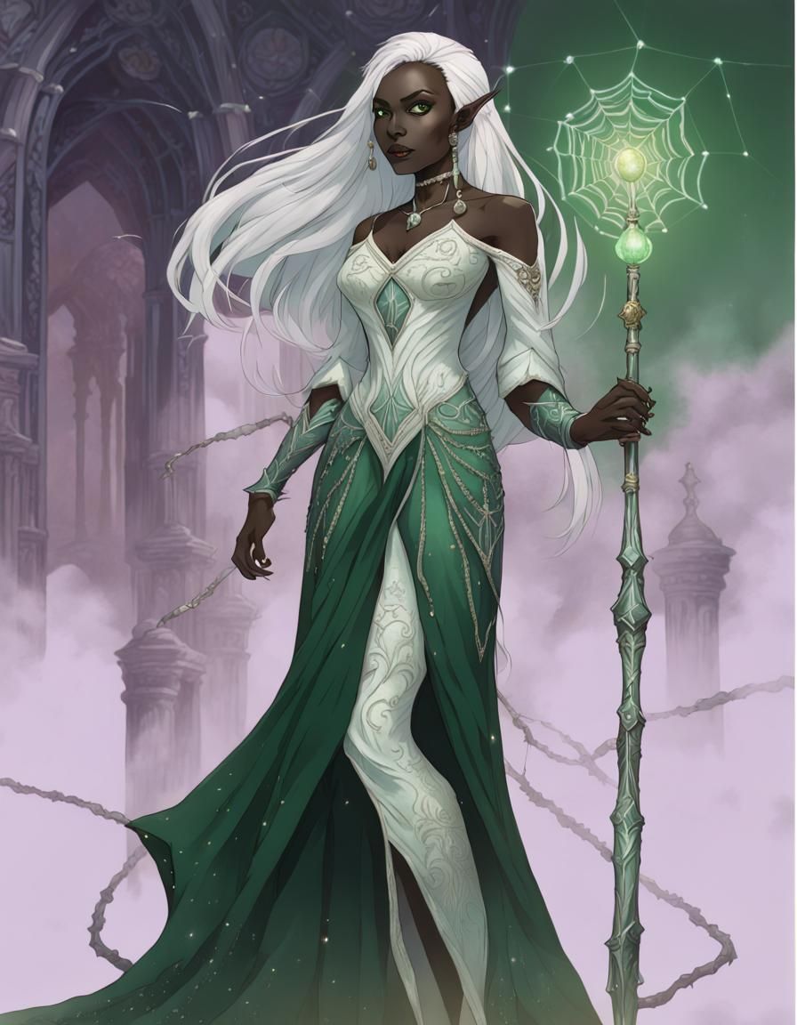 Rôdeur Dorbes: Dark Elf Matron - AI Generated Artwork - NightCafe Creator