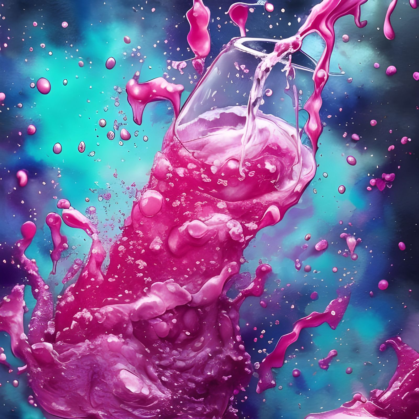 Mutating Raspberry Margarita - AI Generated Artwork - NightCafe Creator