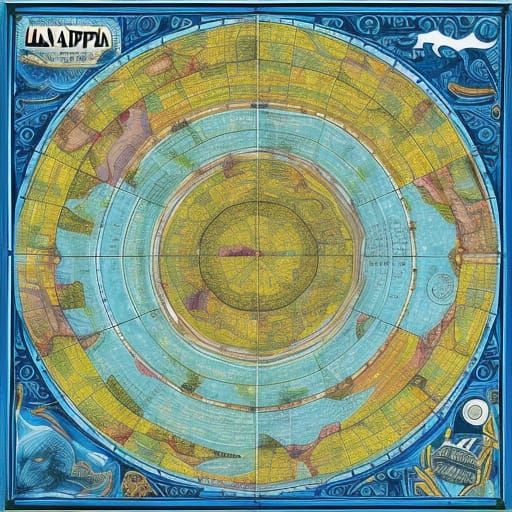 mapa de la tera infinito - AI Generated Artwork - NightCafe Creator