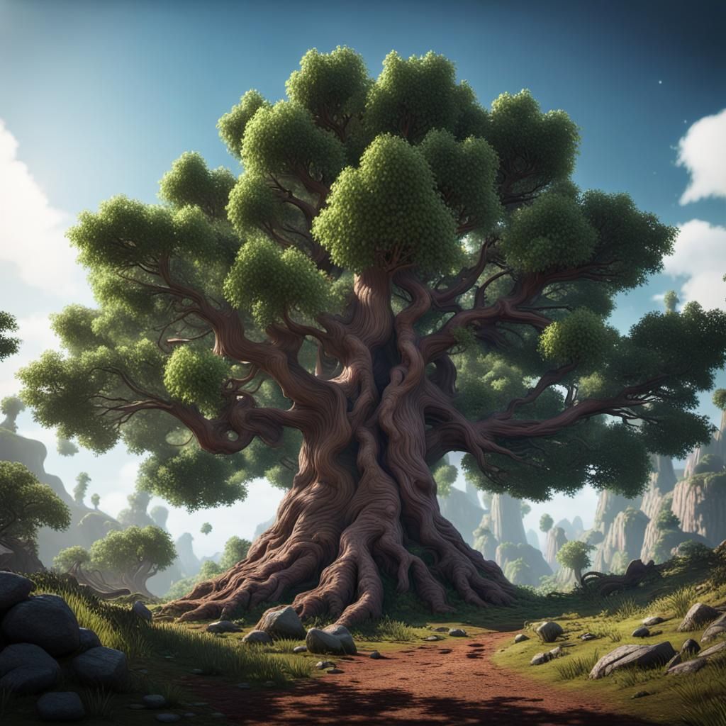 a tree more massive than a planet - AI Generated Artwork - NightCafe ...