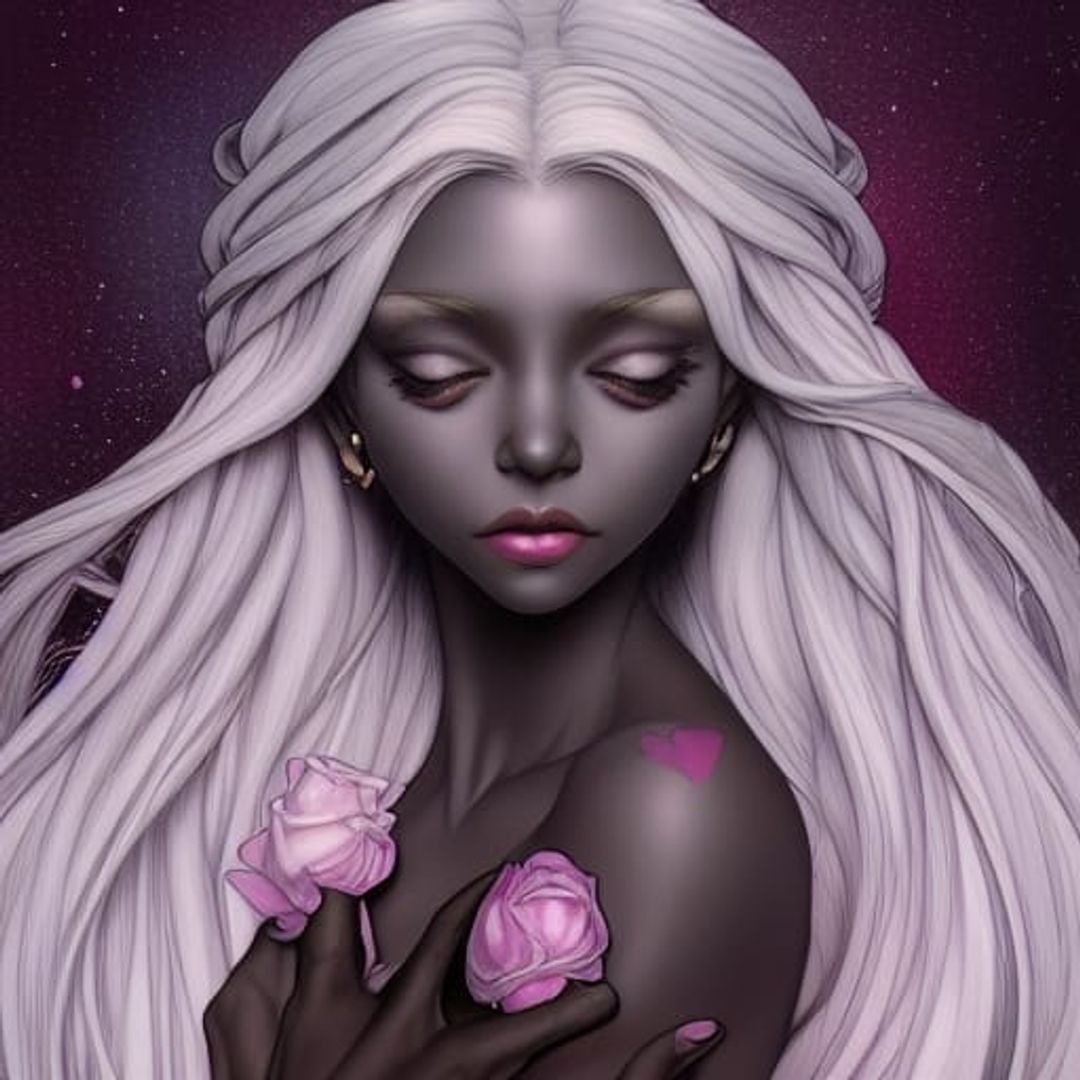 Red dress and halo - AI Generated Artwork - NightCafe Creator