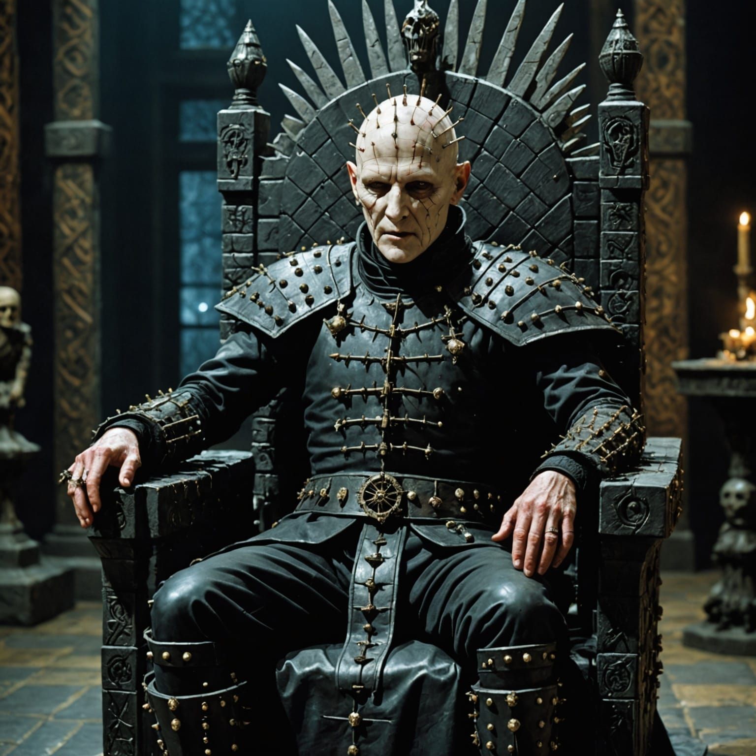 An ancient ultra-realistic Pinhead, from the Hellraiser movie, Olden ...