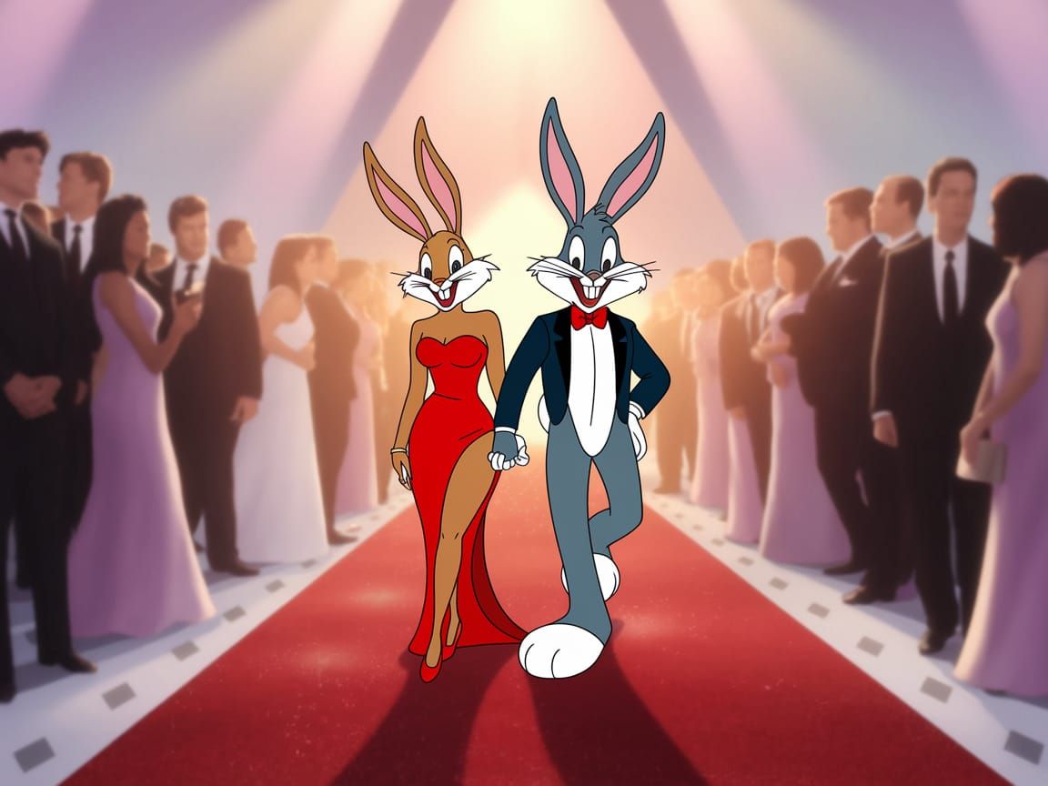 Jessica Rabbit and Buggs Bunny - Sultry Cartoon Duos Stroll ...