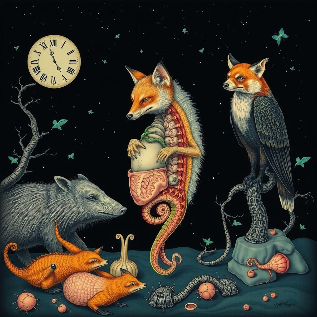 Surreal Korean Homunculus Born from Vivisected Org... - AI Art