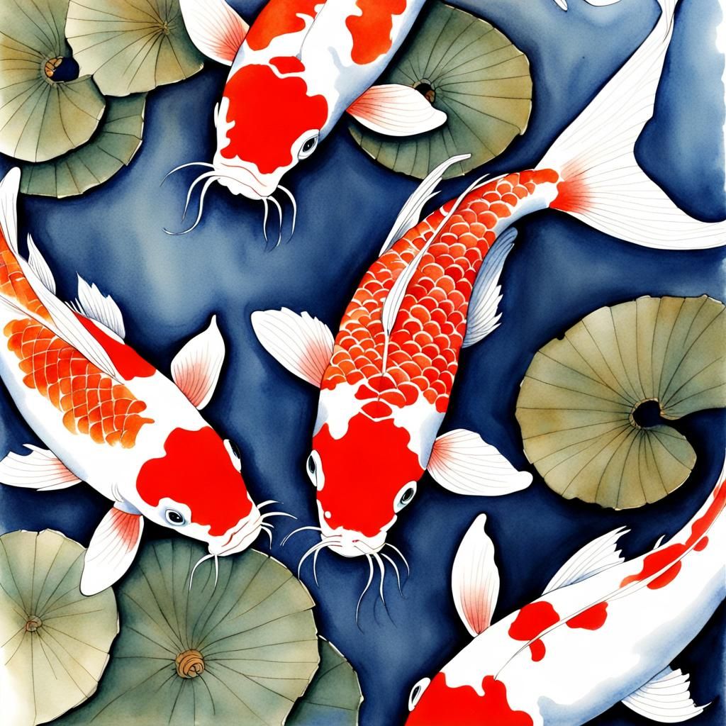 Koi #1 - AI Generated Artwork - NightCafe Creator