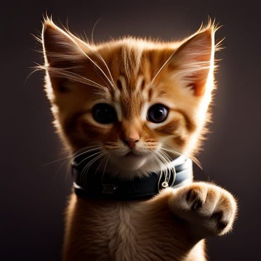 Public Safety Kitten - AI Generated Artwork - NightCafe Creator
