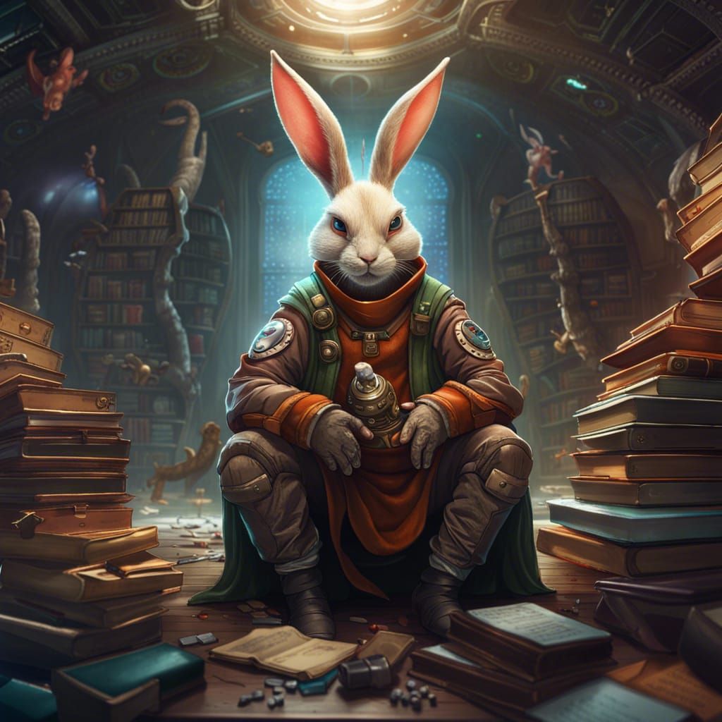 Many days. Still a rabbit.... - AI Generated Artwork - NightCafe Creator