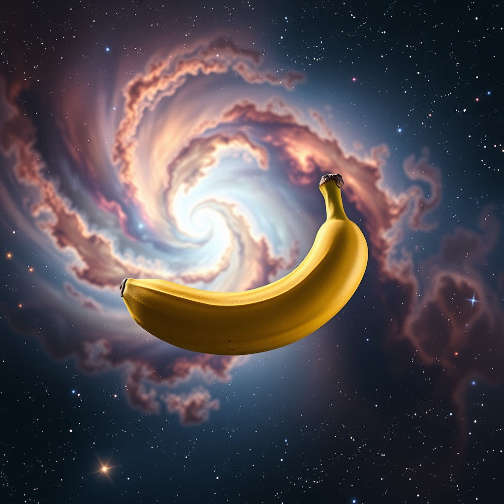 Banana in Space - AI Generated Artwork - NightCafe Creator