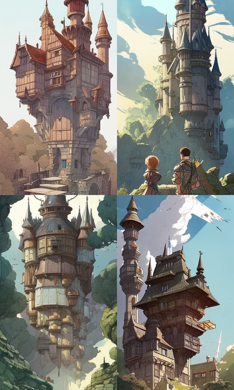 Magic towers - AI Generated Artwork - NightCafe Creator