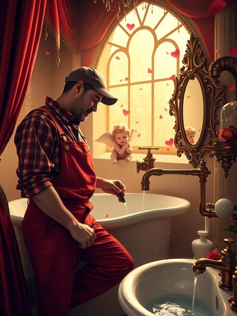 The love must flow - Vibrant Victorian Plumber Tends to Enc...