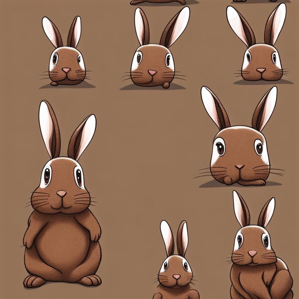 brown Bunny with floppy ears Wallpaper