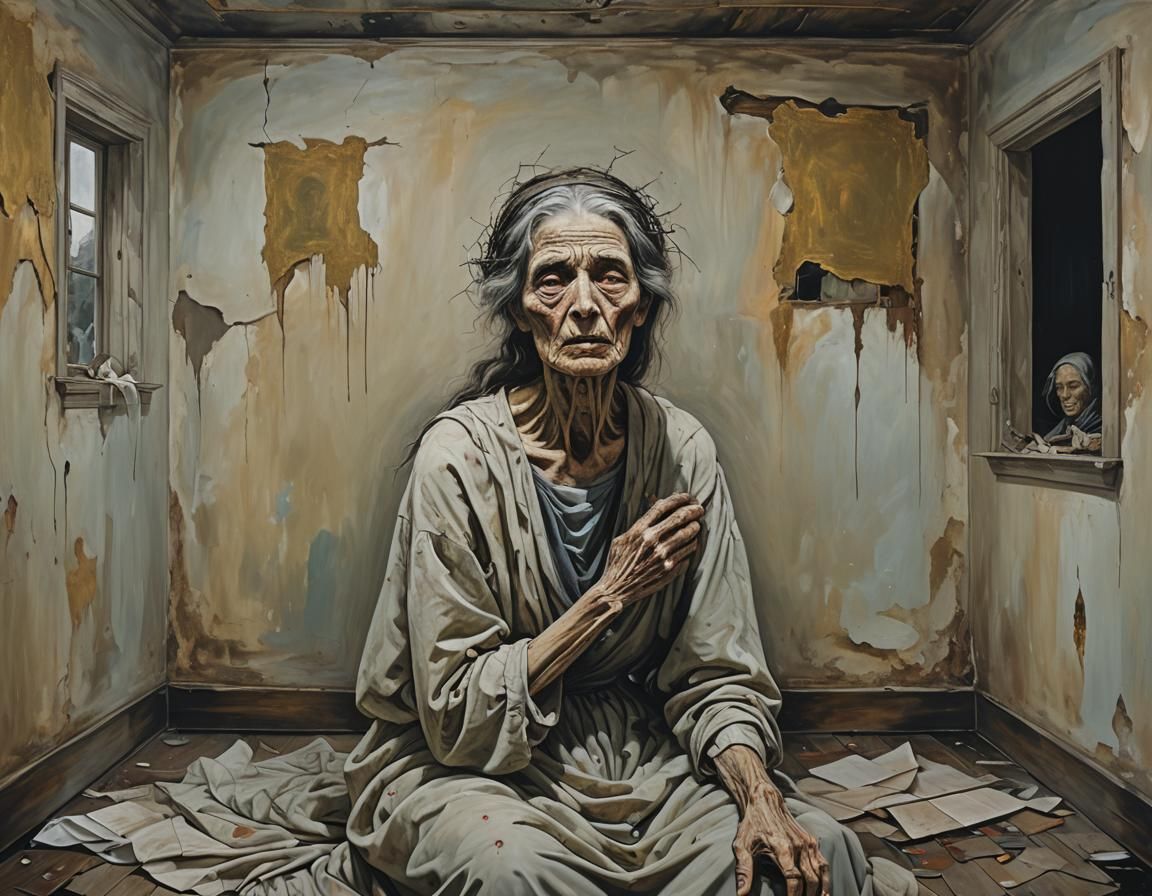 "A deeply emotional conceptual painting that captures the torment of ...