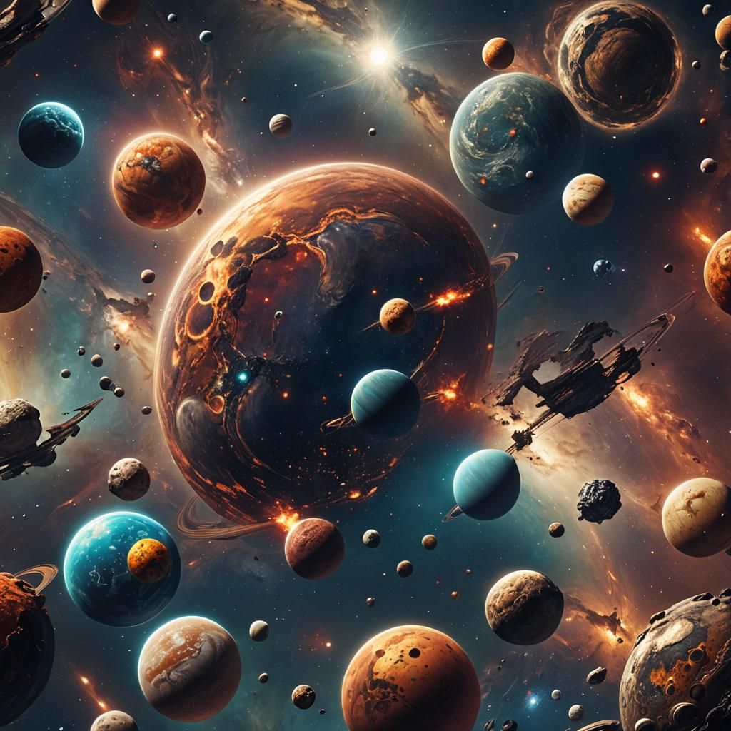 Celestial bodies - AI Generated Artwork - NightCafe Creator