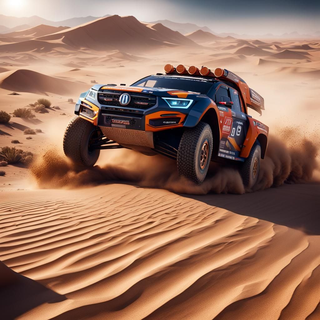 Dakar Rally Truck 2 - AI Generated Artwork - NightCafe Creator