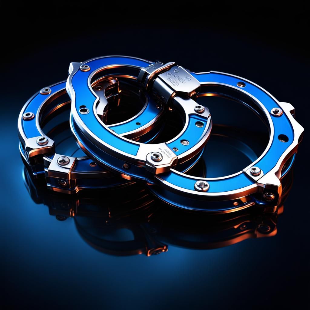 Handcuffs make me smile. - AI Generated Artwork - NightCafe Creator