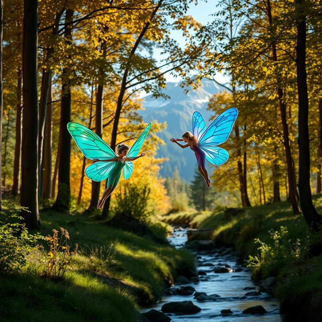 fairyyyyyyy - Iridescent Fairies Soar Through a Kaleidoscopi...