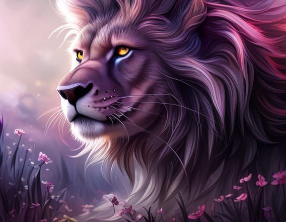Mystical Lion - AI Generated Artwork - NightCafe Creator