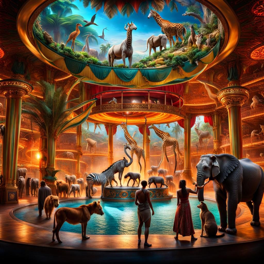 At the Zoo - AI Generated Artwork - NightCafe Creator