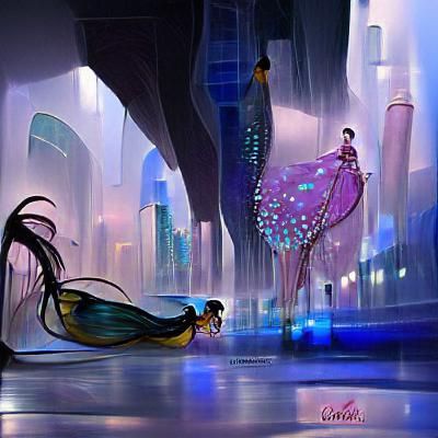 Cyberpunk Disney Princess - AI Generated Artwork - NightCafe Creator