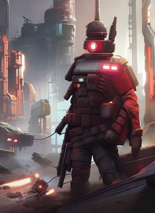 Future freedom fighter droid #1 - AI Generated Artwork - NightCafe Creator