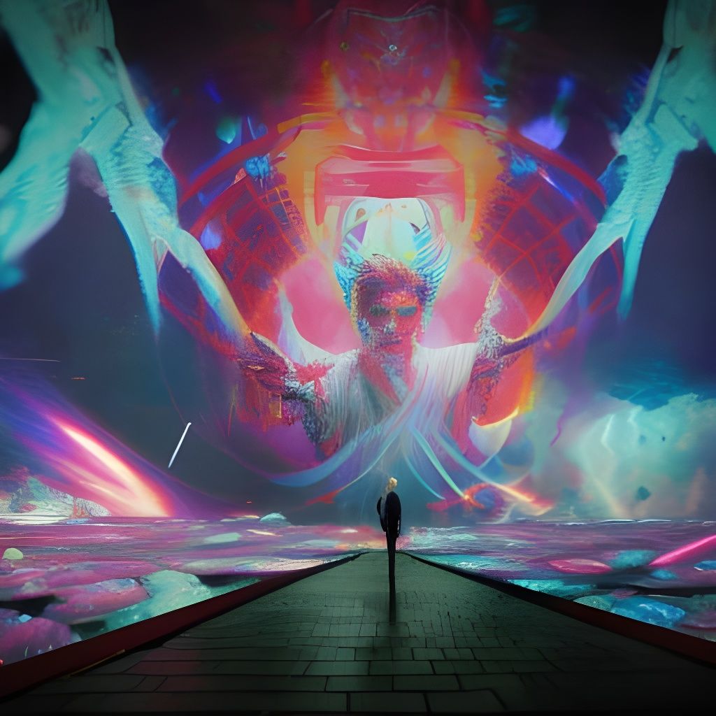 David Bowie on LSD 8k resolution holographic astral cosmic illustration ...