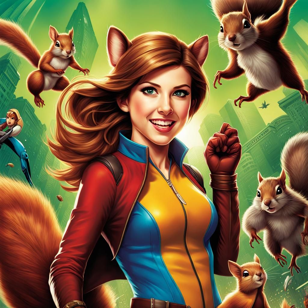 Anna Kendrick as Squirrel Girl - AI Generated Artwork - NightCafe Creator