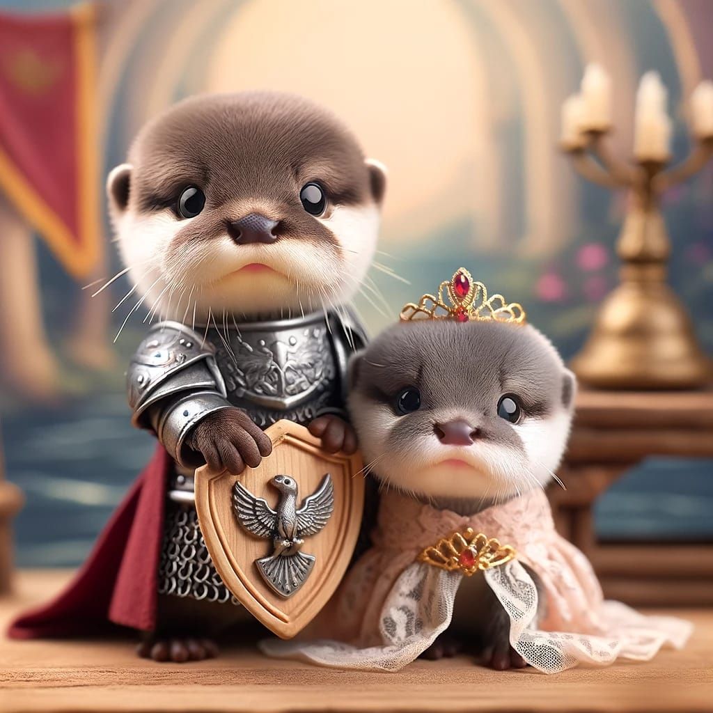 @VLQ otter knight shield princess - AI Generated Artwork - NightCafe ...