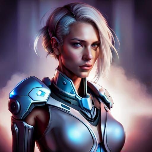 female cyborg - AI Generated Artwork - NightCafe Creator