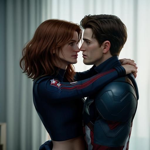 Captain America and Agent Carter - AI Generated Artwork - NightCafe Creator