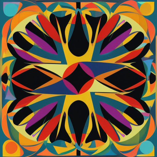 Minimalist, cubist, abstract, transparent, overlapped, colorful ...