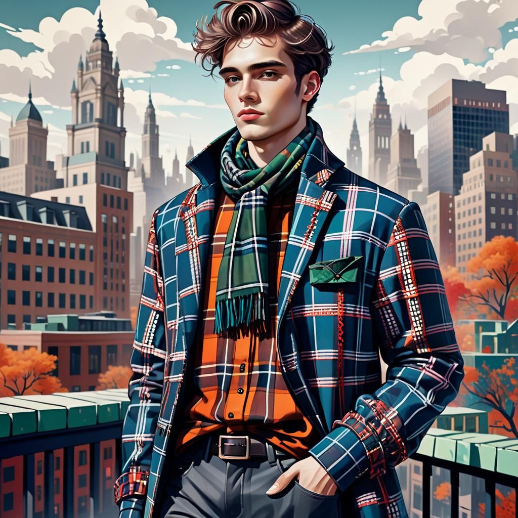 Plaid Fashion - AI Generated Artwork - NightCafe Creator