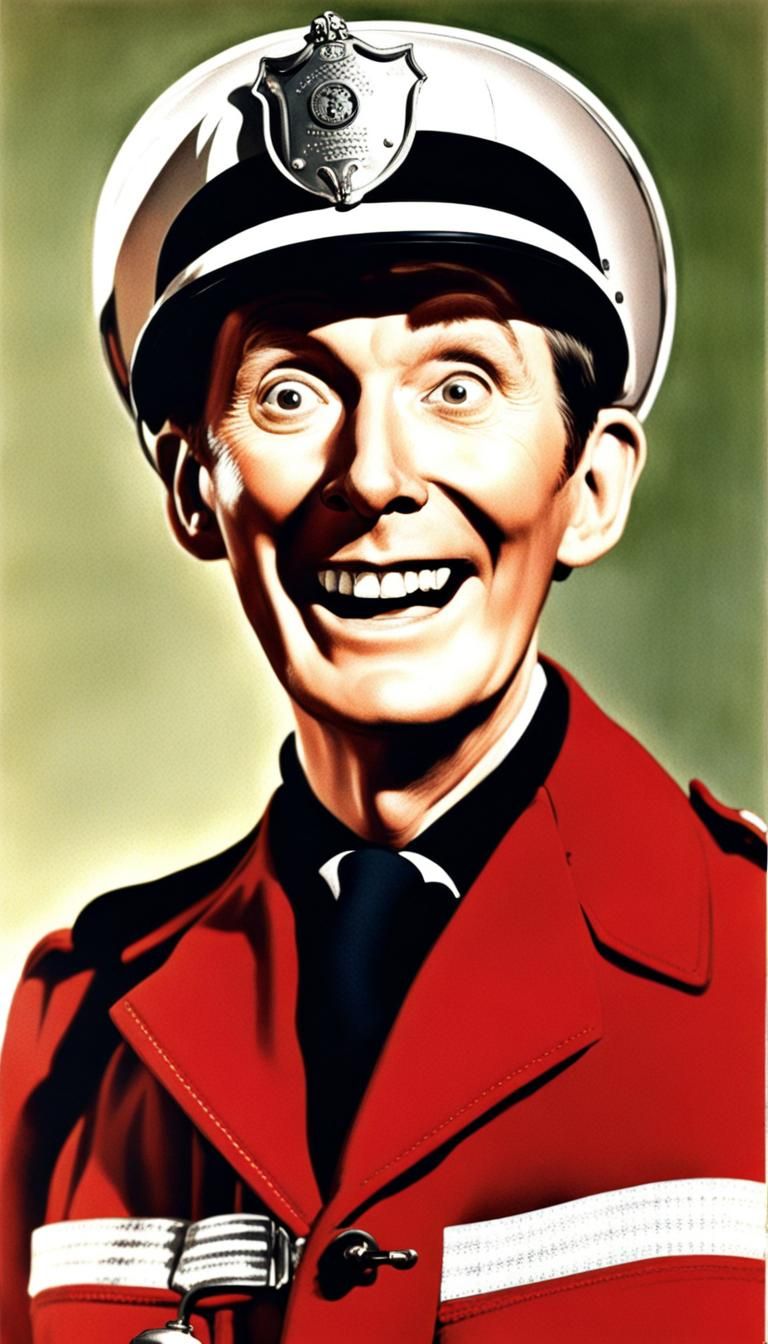 Kenneth Williams Fireman - AI Generated Artwork - NightCafe Creator