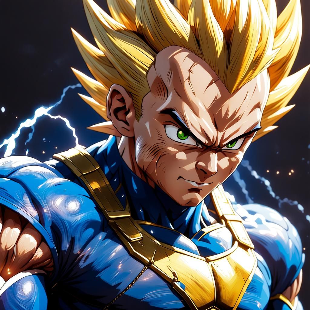Vegeta Supersayian - Majin Vegeta in Hyper-Realistic 3D Ani...