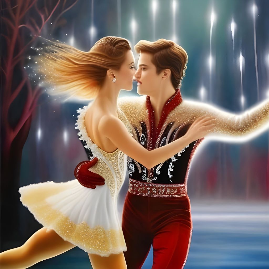 Figure Skating Free Dance Pair - AI Generated Artwork - NightCafe Creator