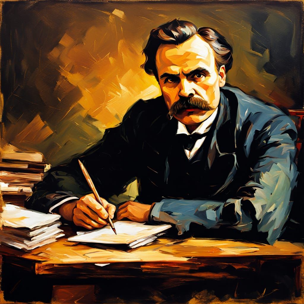Friedrich Nietzsche in color - Friedrich Nietzsche in an Exp...