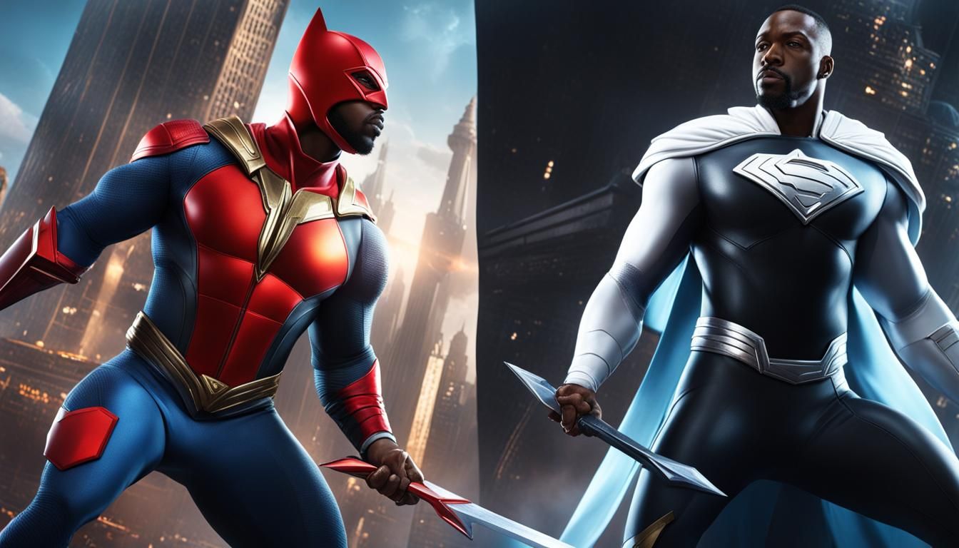 Centric Character Illustration; two characters fighting each other; one ...