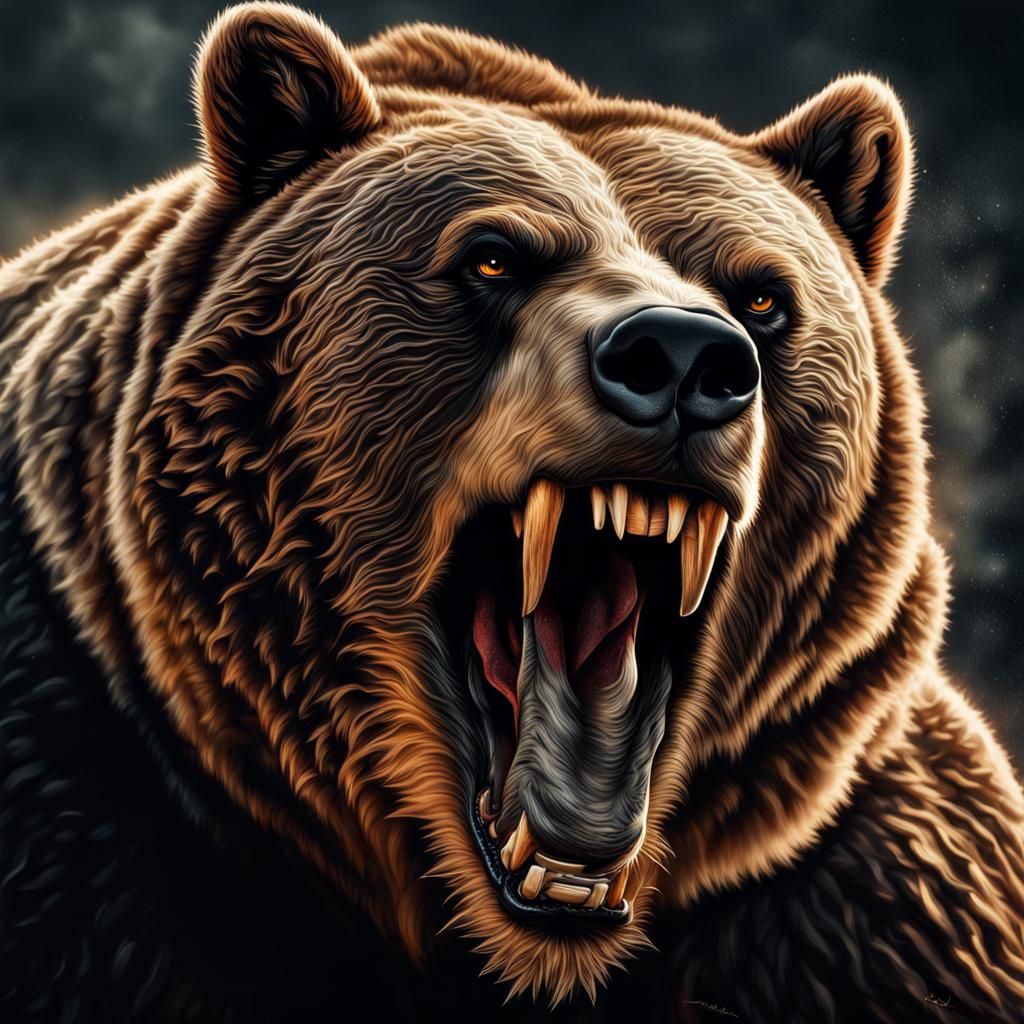Giant bear - AI Generated Artwork - NightCafe Creator