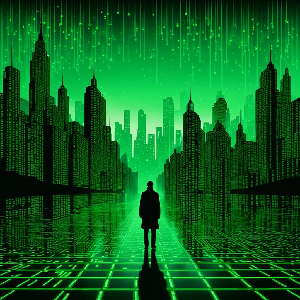 Welcome to the matrix - AI Generated Artwork - NightCafe Creator