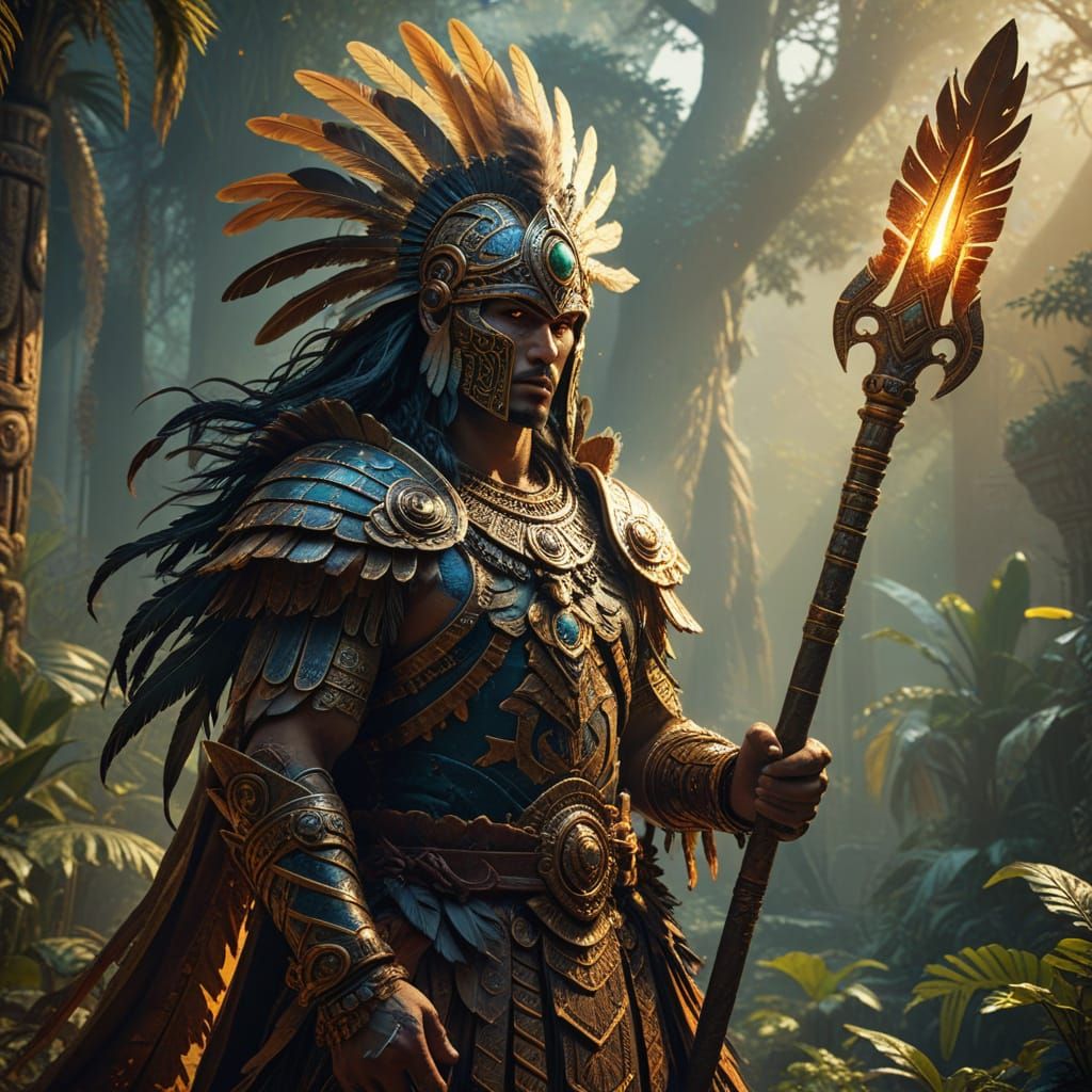Aztec Paladin warlock War Prince - Aztec Warlock Prince in O...