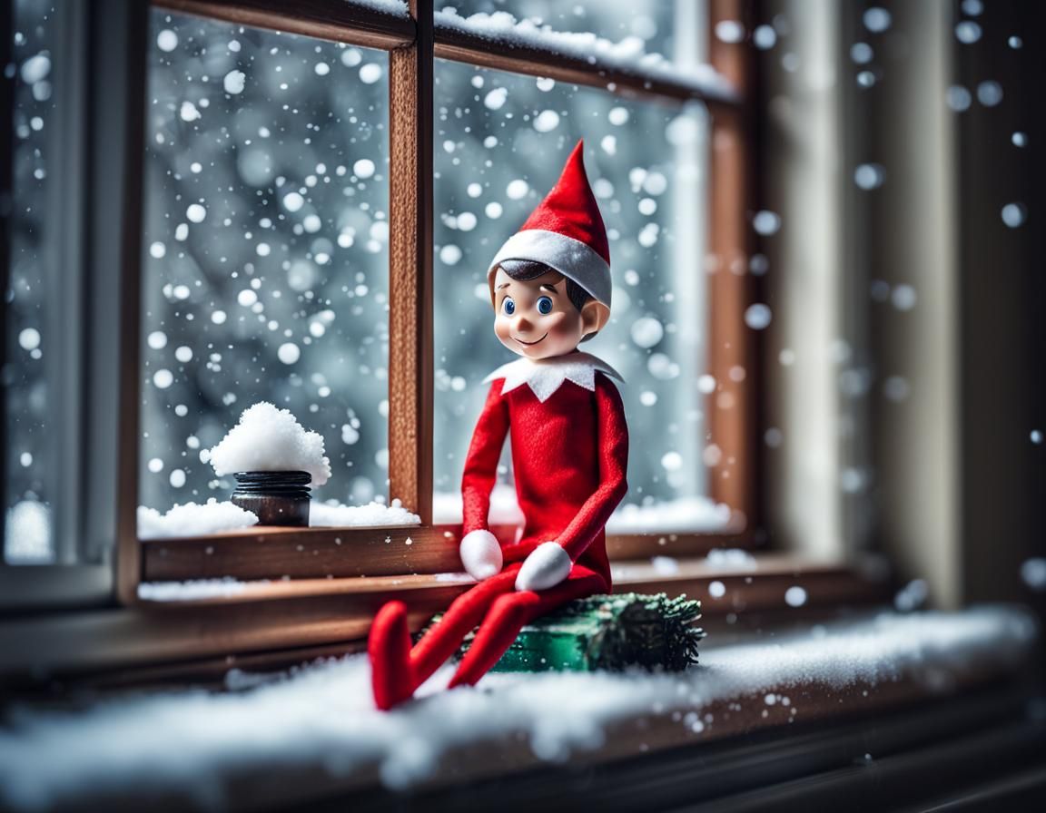 Watching the snowfall - AI Generated Artwork - NightCafe Creator