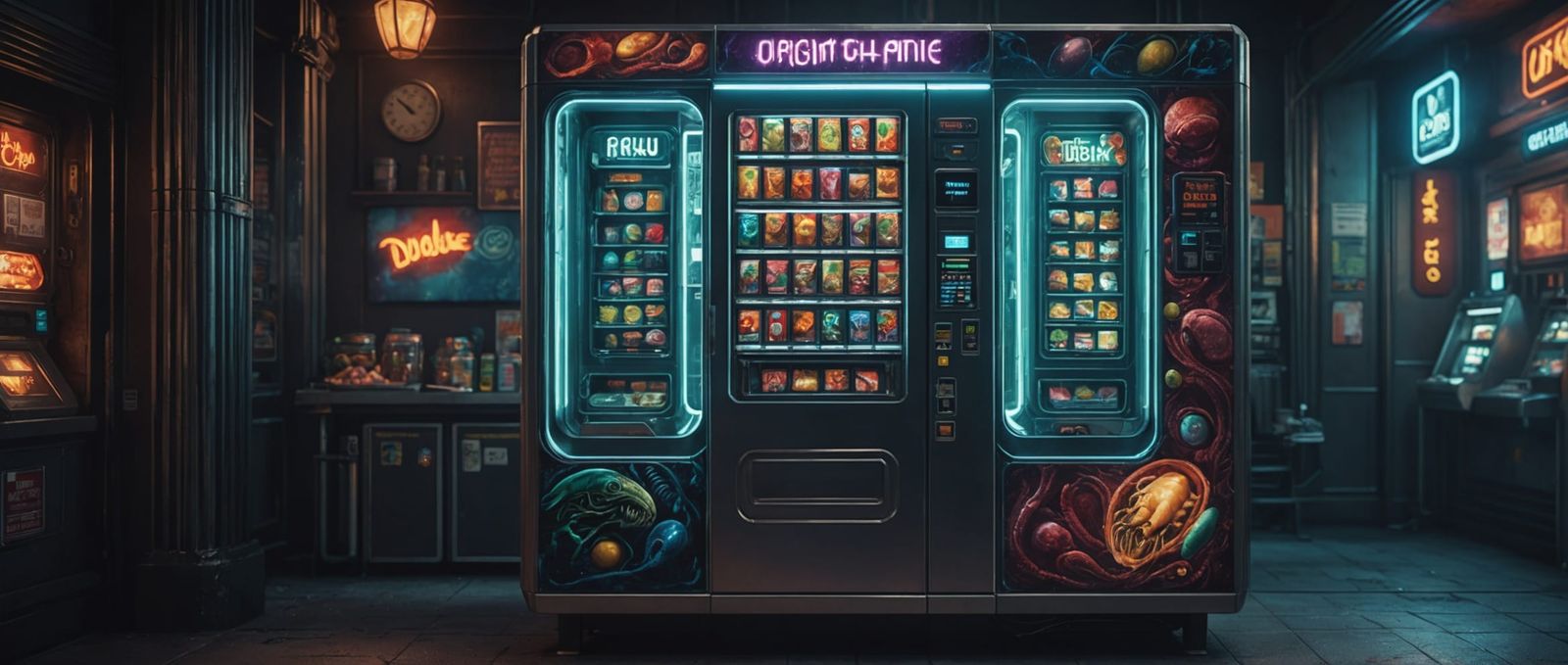 Alien Organ Meats Vending Machine - AI Generated Artwork - NightCafe ...